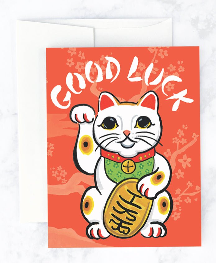 Lucky Cat- Good Luck Card | Good Judy (.com)