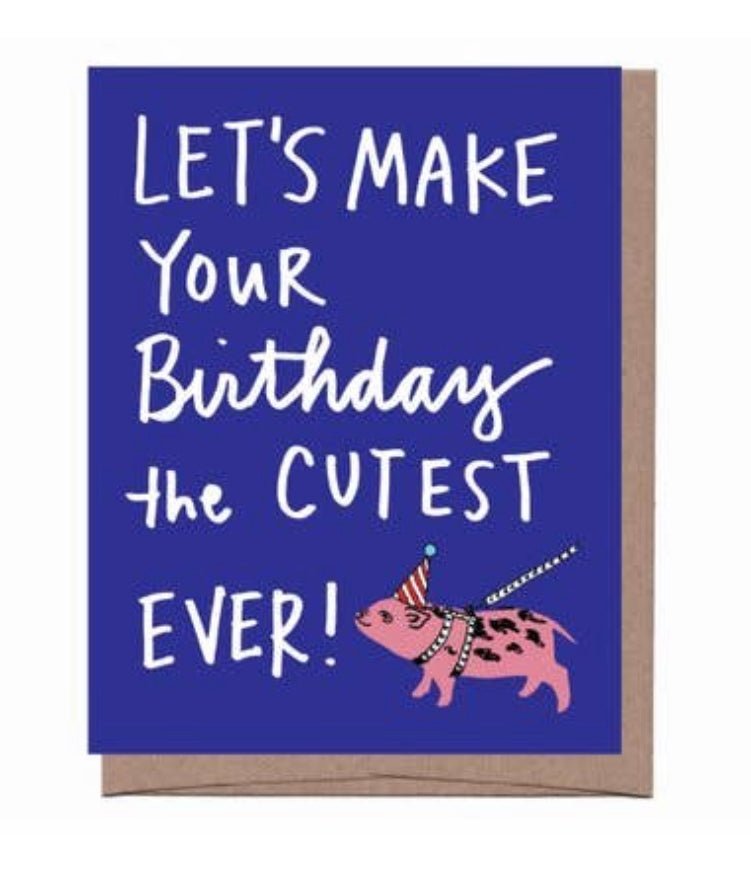 Mini Pig Birthday Card | Good Judy (.com)